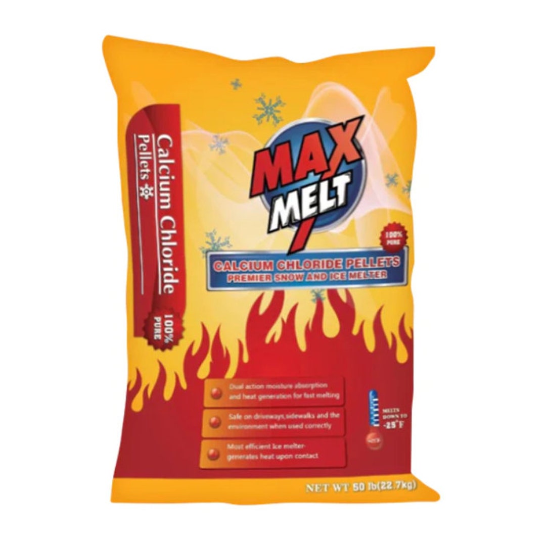 Max Melt Calcium Chloride Pellets (50LB) - Etsy