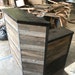 Octagonal Wooden Reception Desk, Custom Furnished Curved Modern ...