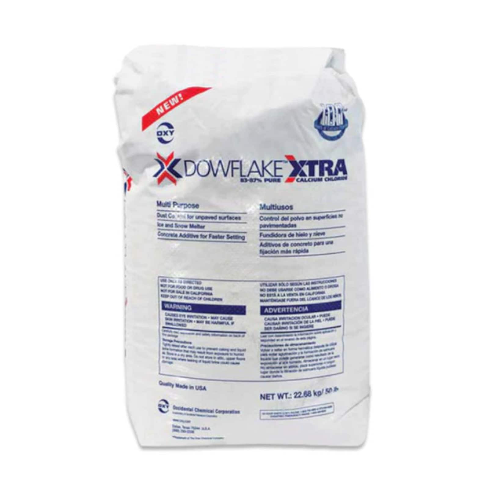 Dowflake Xtra (50LB) Calcium Chloride for Ice and Dust Control - Etsy