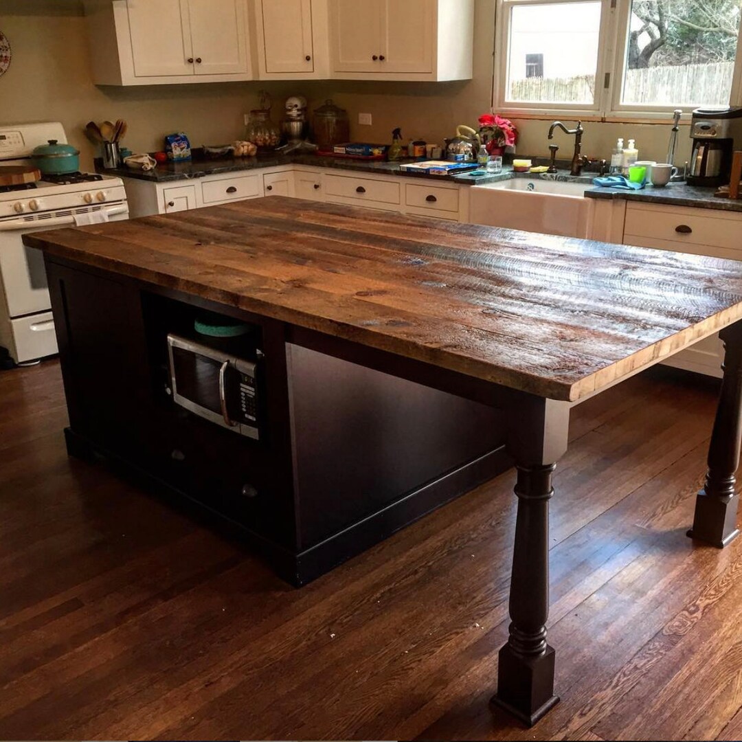 Reclaimed Wood Kitchen Tabletop - Etsy