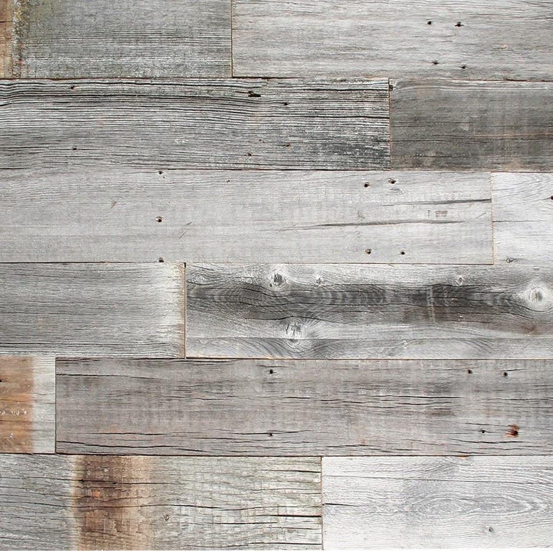 Gray hint of Natural Barn RED Reclaimed Barn Wood Wall Panel. 20 Sq Ft ...