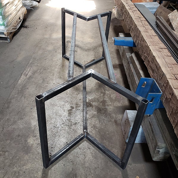 Geometric Steel Table Base - Etsy