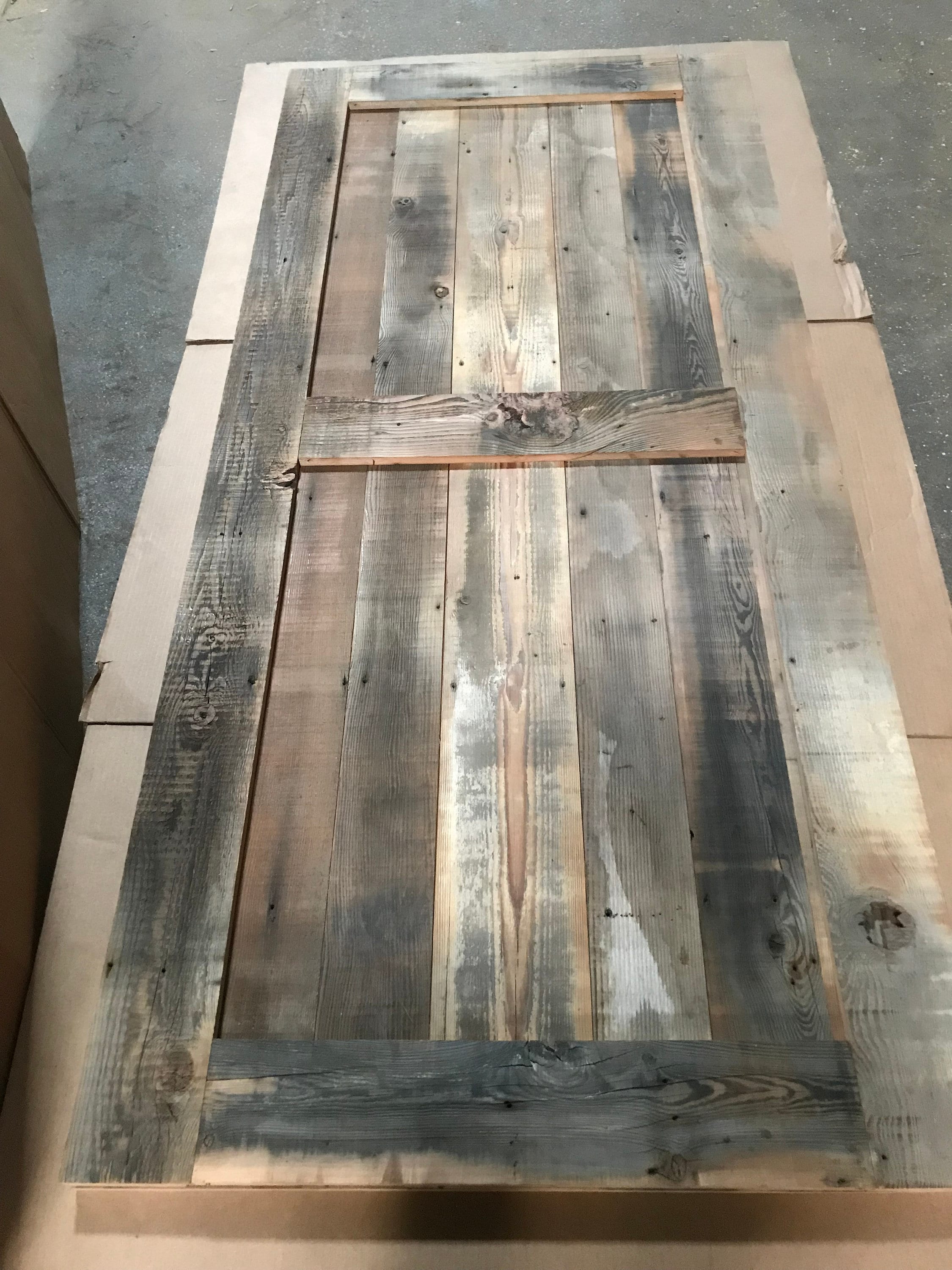 84 Inches Long Brown Color Reclaimed Barn Wood Door - Etsy