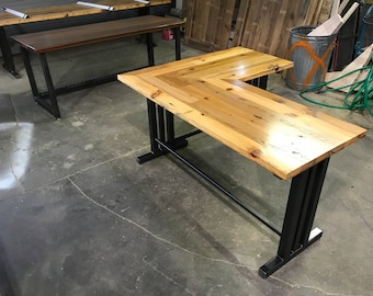 L Shaped Desk Wood - Etsy