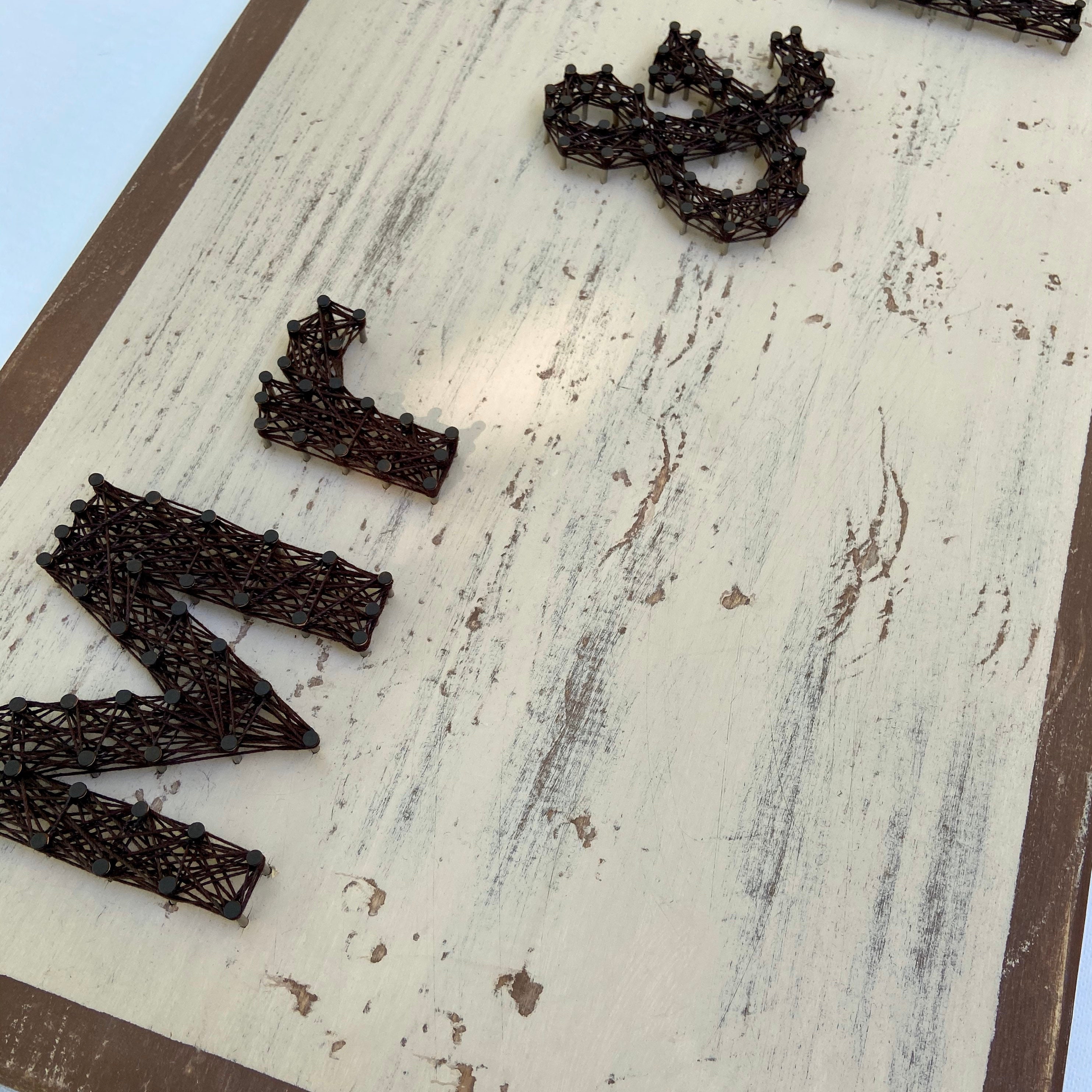 Distressed "mr & Mrs" String Art, Wall Art, Wedding Gift, Wedding Decor ...