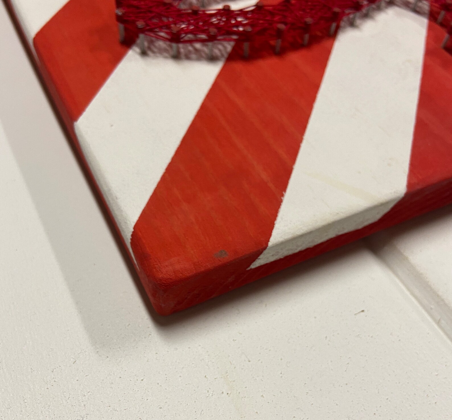 Red and White Chevron String Art Love String Art Wall Art - Etsy