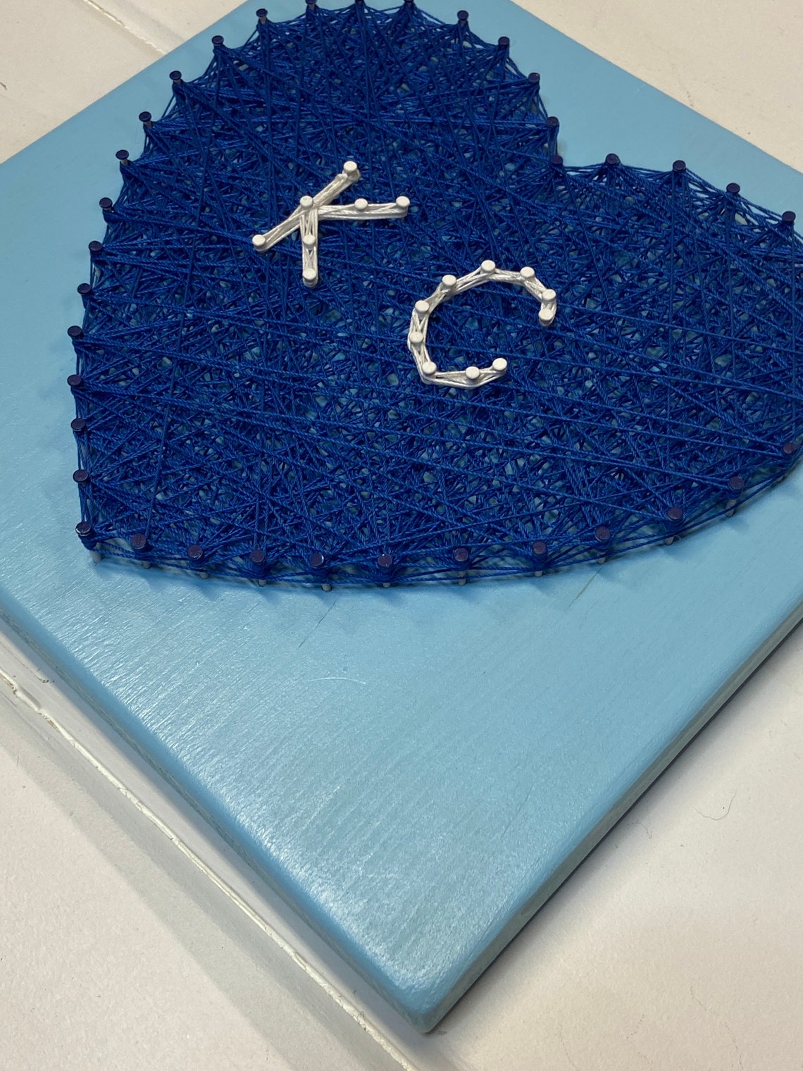 KC Heart String Art, KC Love, Kansas City String Art, Kansas City Heart ...