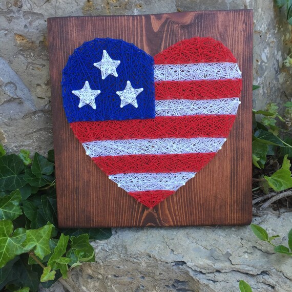 Flag String Art Stars & Stripes String Art American String | Etsy