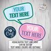 Editable Photo Booth Props, Edit With CORJL, Custom Photo Booth Props ...