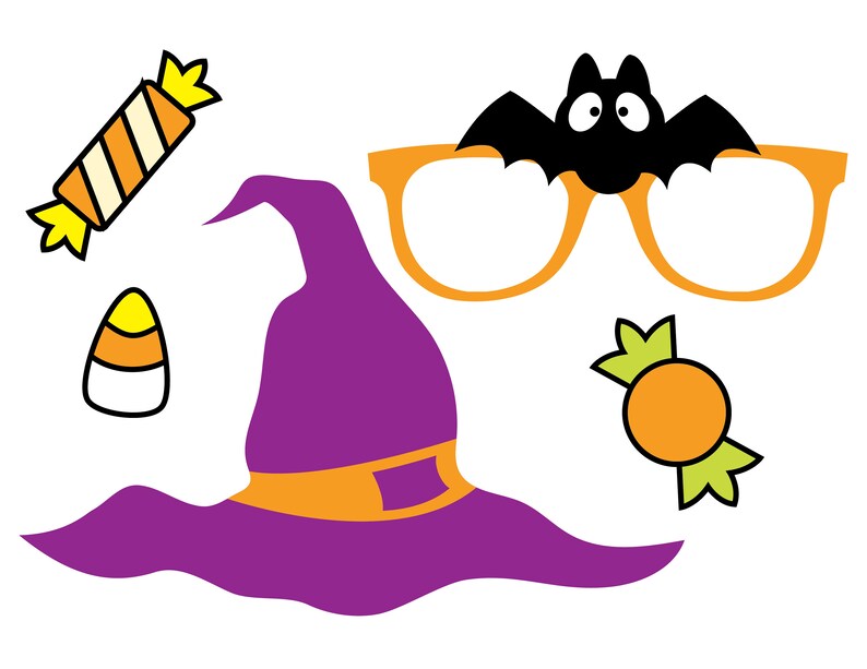 Halloween Photo Booth Props Halloween Props Printable Photo - Etsy