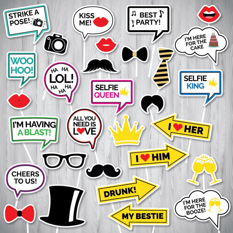 Photo Booth Cutout - Etsy