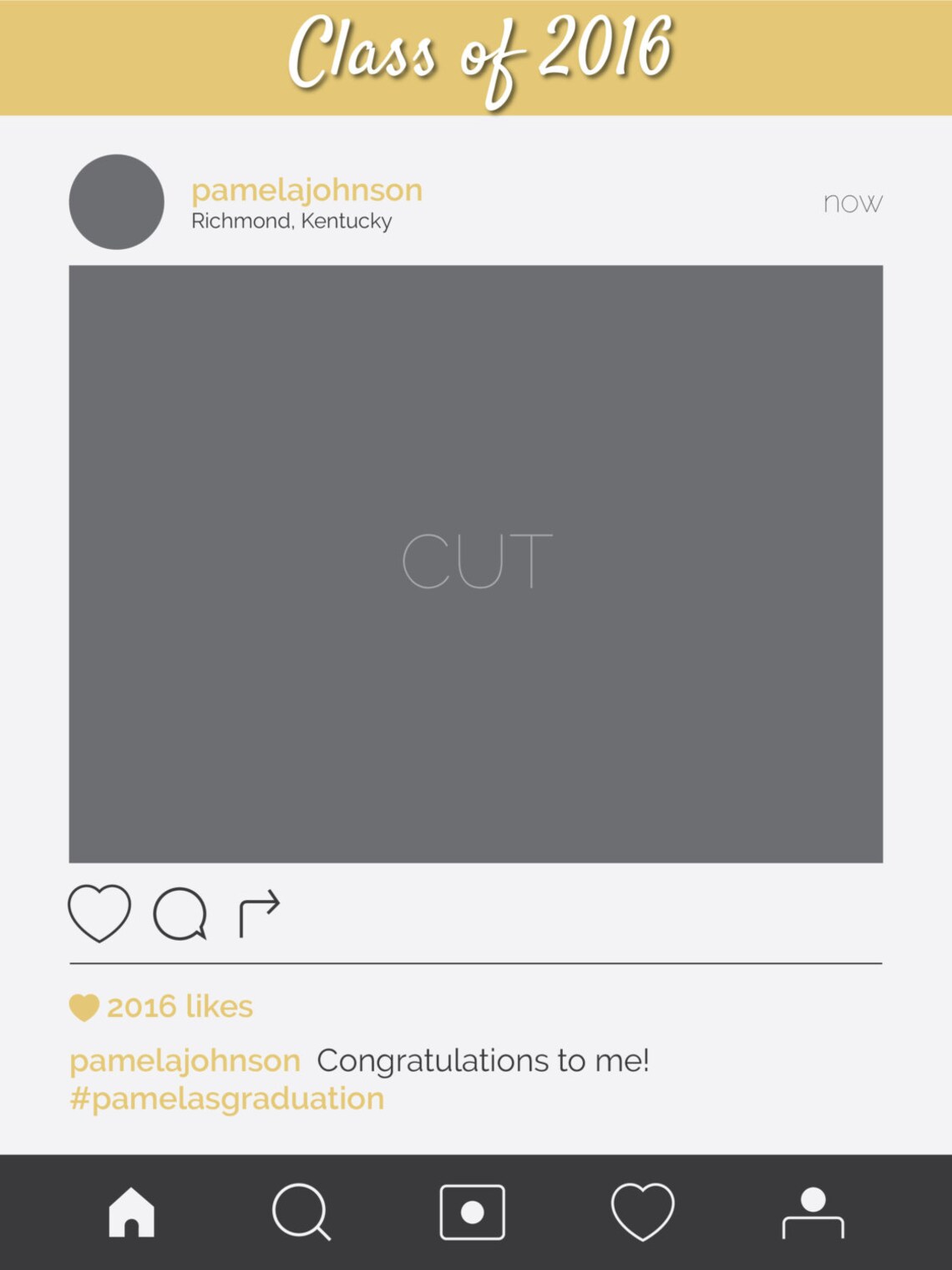 Social Media Frame Personalized IG Frame Selfie Frame Pick - Etsy