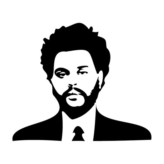The Weeknd, Weeknd svg, The Weekend silhouette, Weekend silhouette, R&B ...