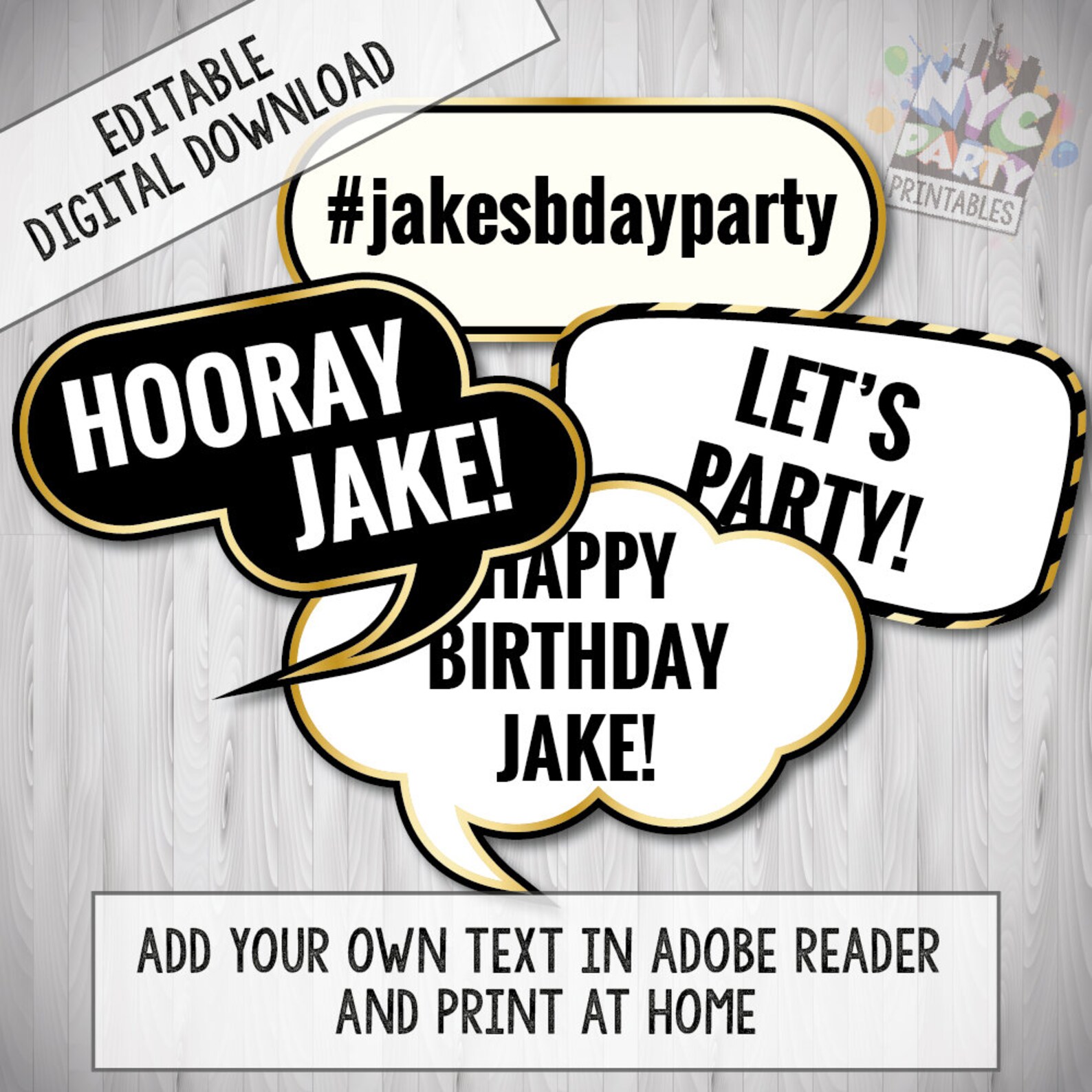 Editable Photo Booth Props Custom Photo Booth Props Editable - Etsy