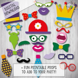 Editable Photo Booth Props, Custom Photo Booth Props, Editable With ...