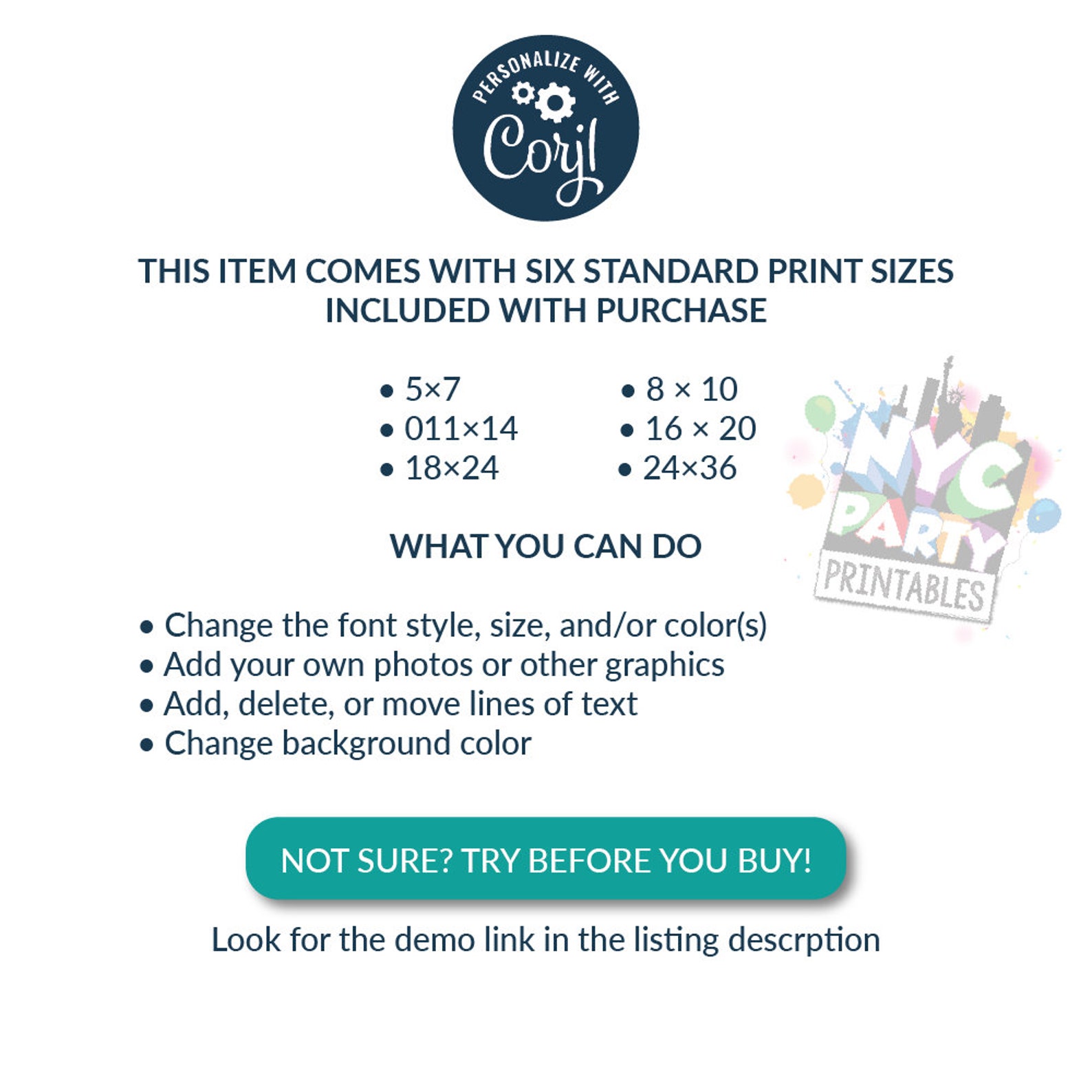 Editable Event Sign Template: Party, Wedding, Graduation (digital ...