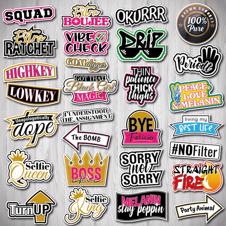 28 Photo Booth Props, Instant Download Photo Booth Props, Digital ...