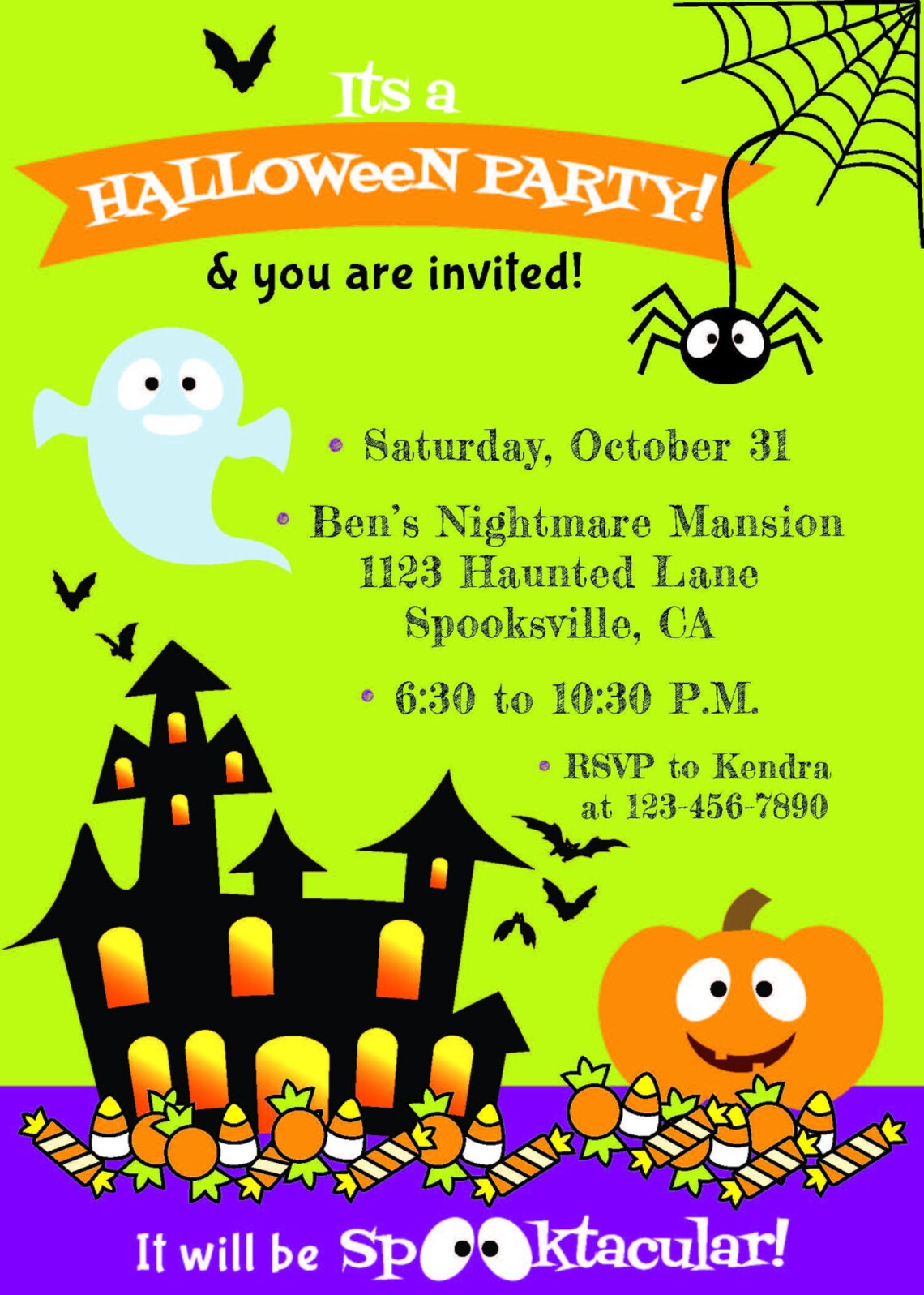 Halloween Party Printable Decor Bundle: Banners, Signs, Labels (digital ...