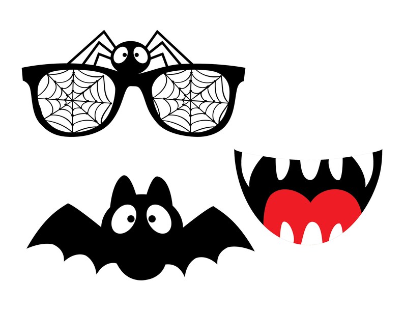 Halloween Photo Booth Props Halloween Props Printable Photo - Etsy