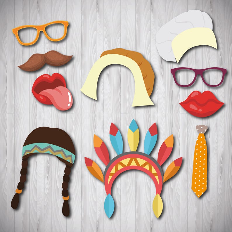 Thanksgiving Photo Booth Props Printable – Fall Family Gathering ...
