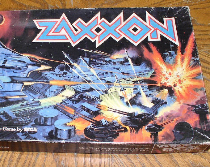 Vintage ZAXXON Board Game Bsed on SEGA Arcade Milton Bradley 4316 1982 ...