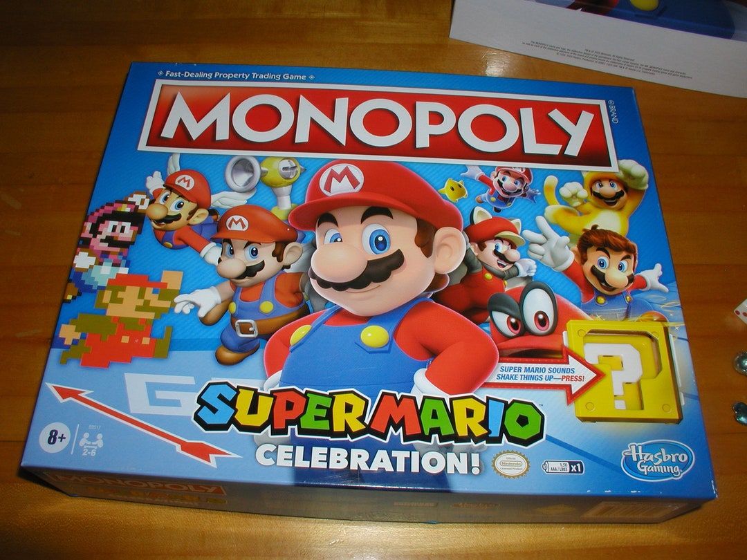 Super Mario Celebration Monopoly Game - - Etsy