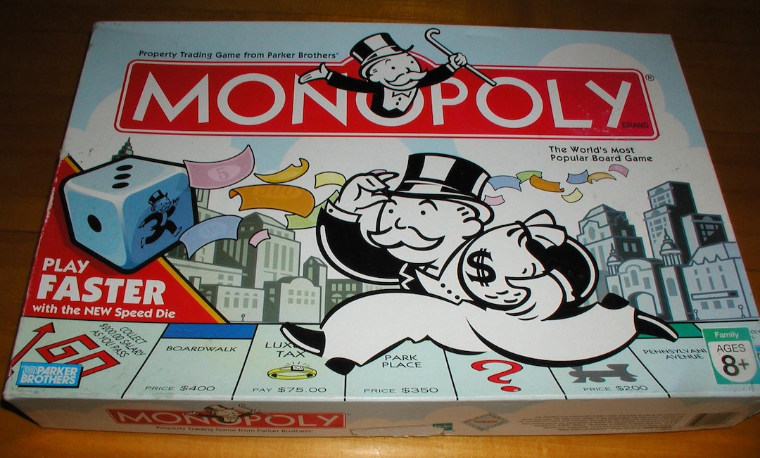Vintage MONOPOLY Game - Speed Die Version - Complete Vintage Game ...