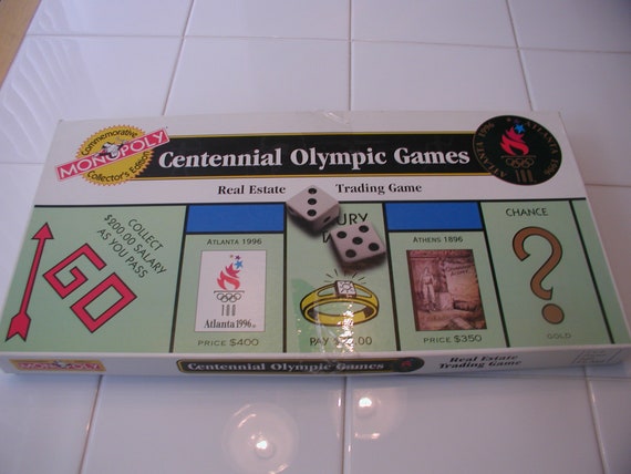 Centennial Olympic Games Monopoly Game 1996 Atlanta - Etsy