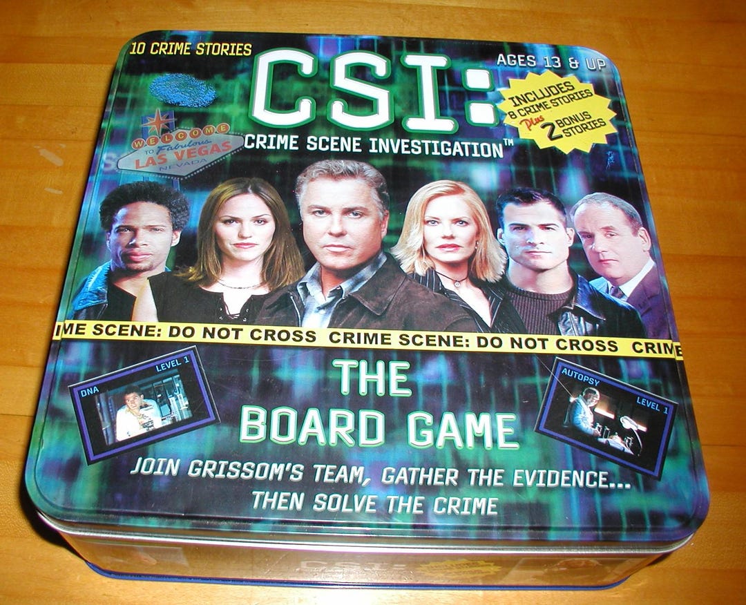 CSI the Board Game - Complete in Tin Case - Etsy
