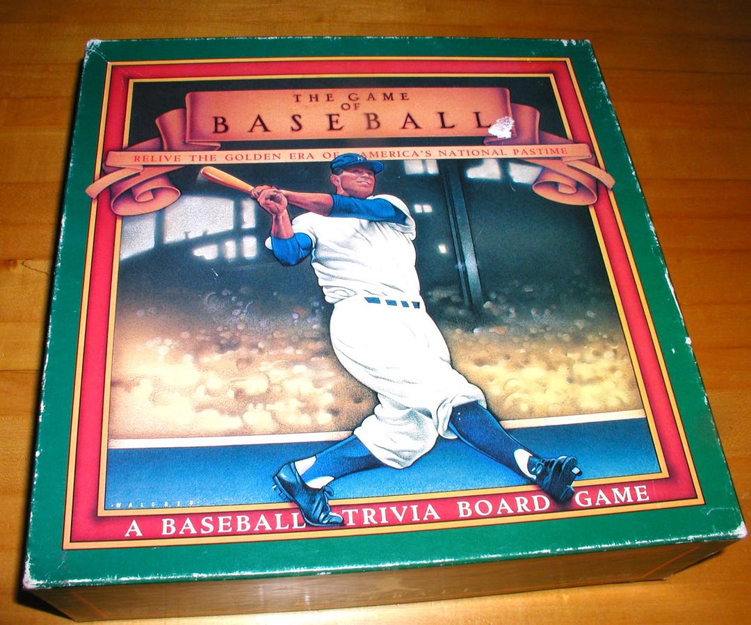 Vintage the Game of Baseball Board Game - by Bluett, Inc (1989) - Never ...