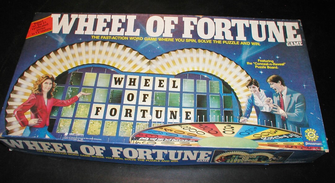 Vintage Wheel of Fortune Game - 1985 Pressman Version - Vintage Game - Etsy