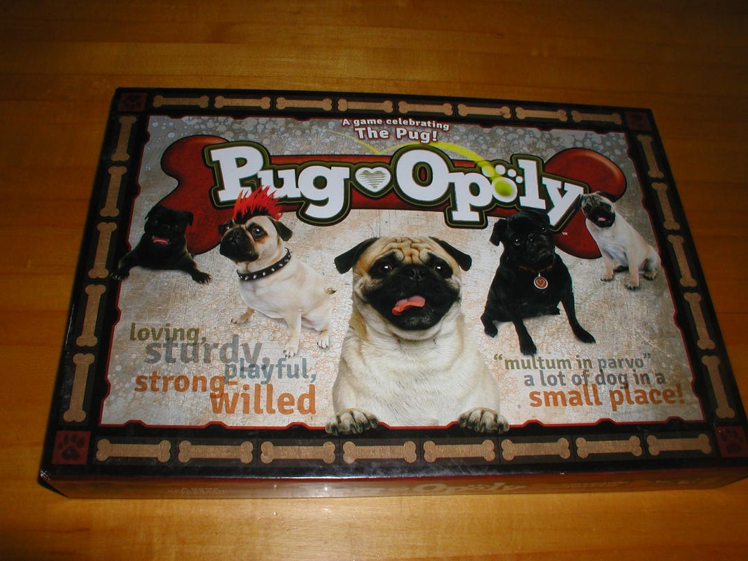 PUG-OPOLY Monopoly Game - Complete - Vintage Game - Etsy