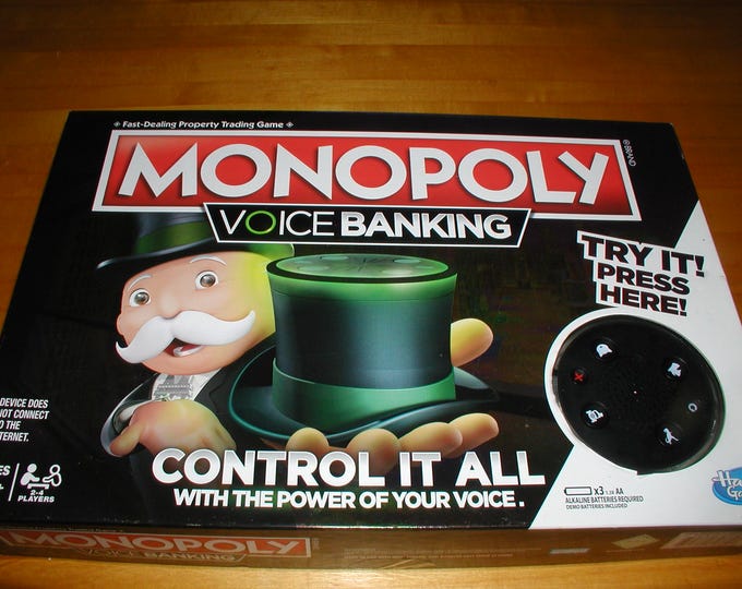 Monopoly Voice Banking Edition Board Game, Complete. - Etsy