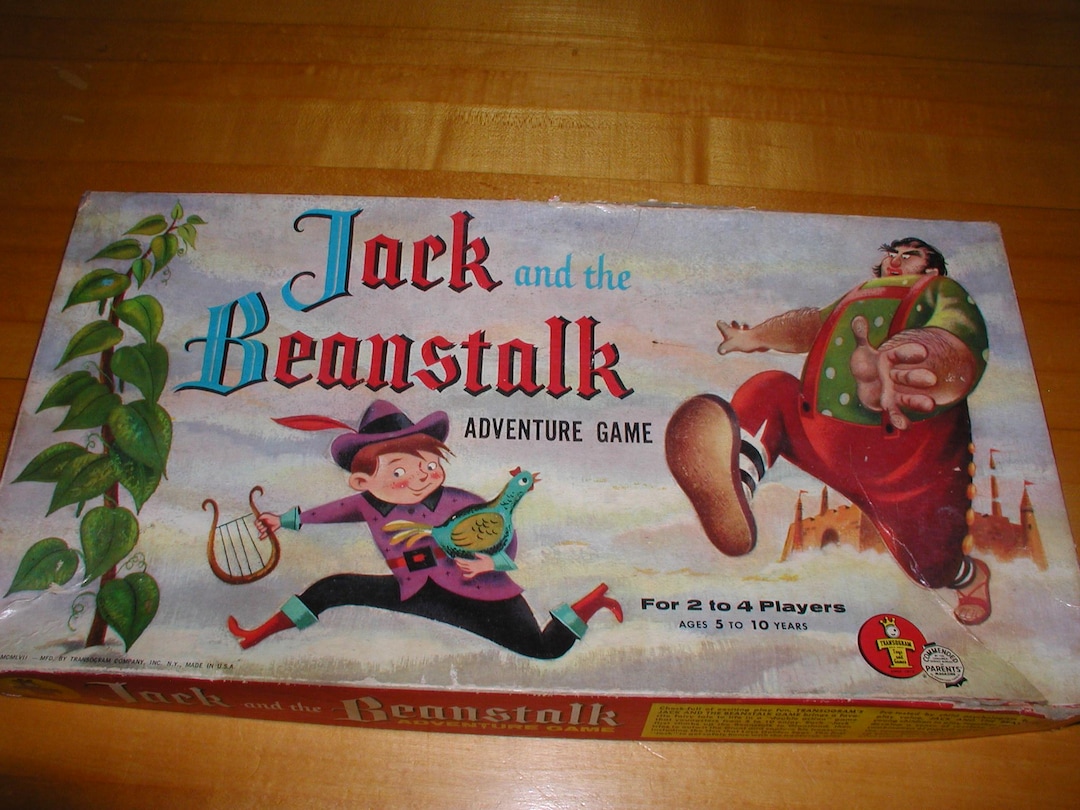 Vintage 1958 Jack and the Beanstalk Game by Transogram - Etsy