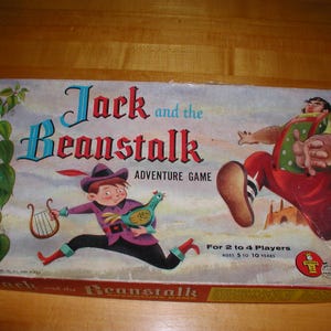 Vintage 1958 Jack and the Beanstalk Game by Transogram - Etsy