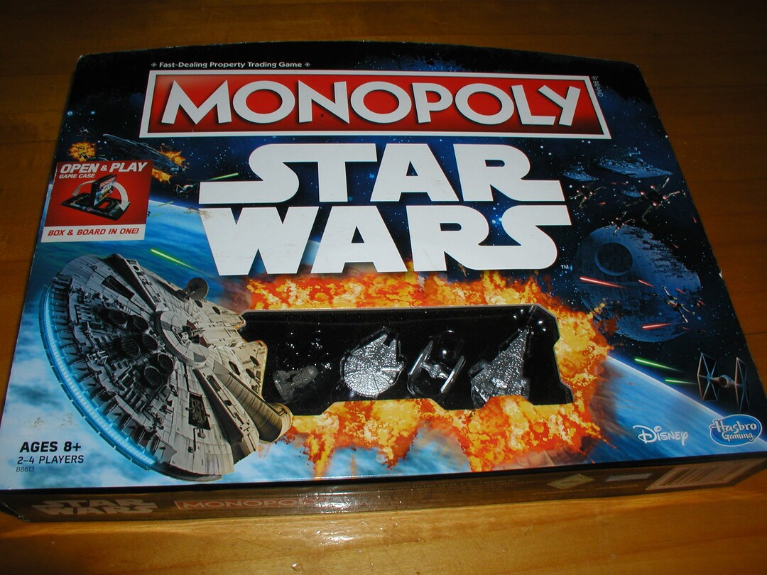 STAR WARS Monopoly - Open & Play Edition - Complete - Vintage Game - Etsy