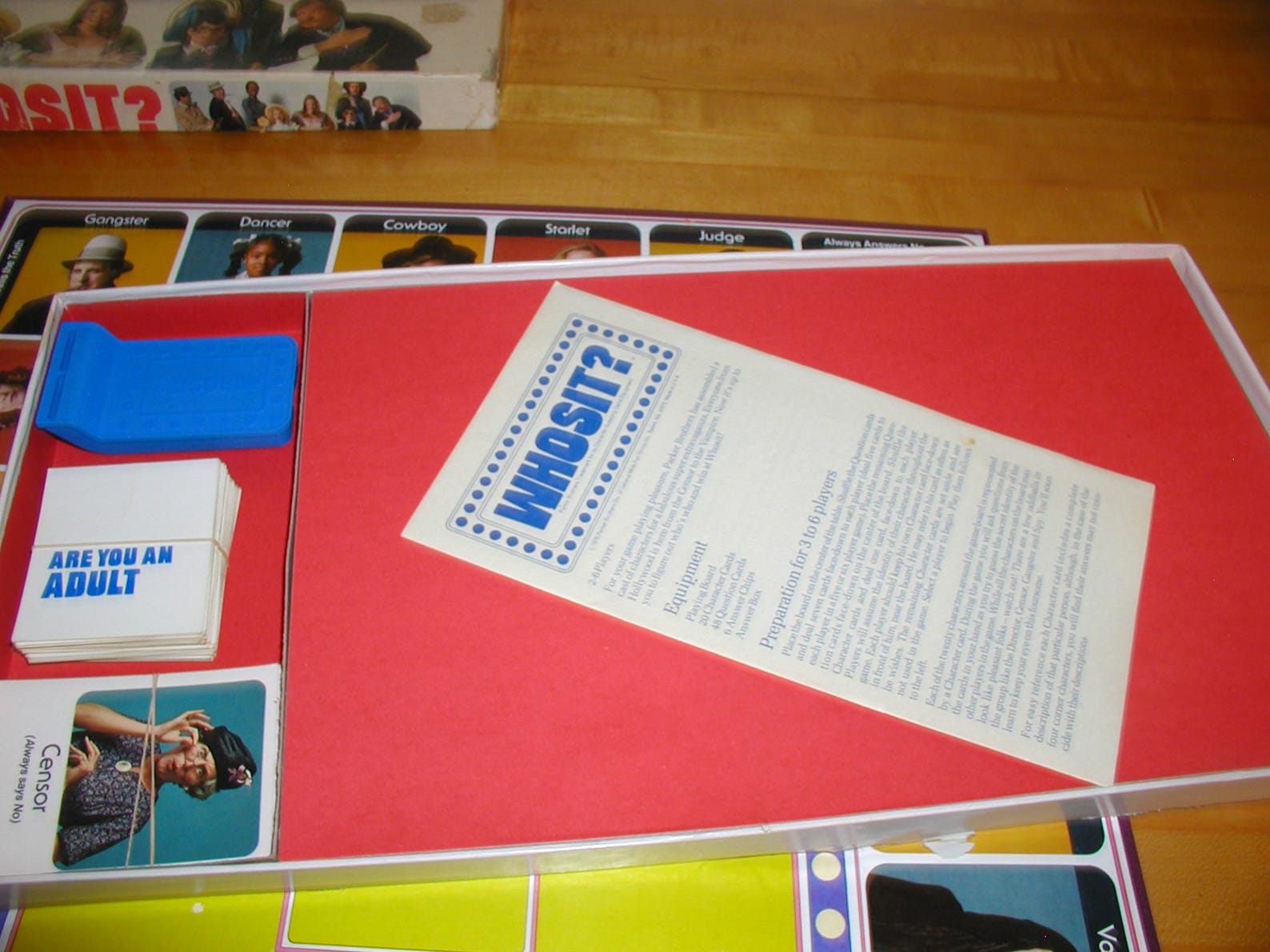 WHOSIT Star-studded Guessing Game by Parker Bros 1976 Complete Vintage ...