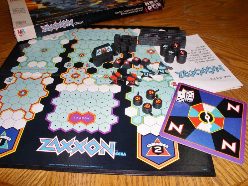 Vintage ZAXXON Board Game Bsed on SEGA Arcade Milton Bradley - Etsy
