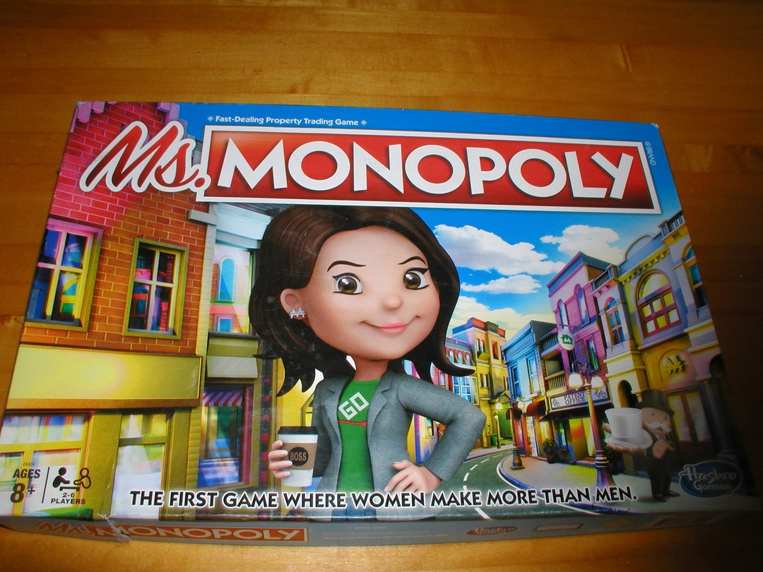 MS. MONOPOLY Monopoly Game - "the Game Where Women Make More Than Men ...
