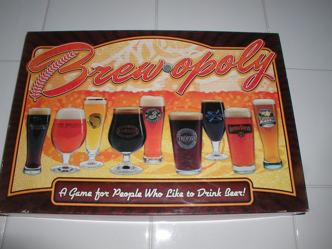 BREW-OPOLY Beer Drinkers Monopoly Game - Vintage Game - Etsy
