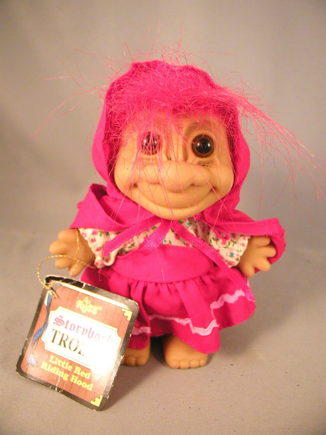 Little Red Riding Hood Storybook Troll by RUSS, 5" , Vintage Toy - Etsy