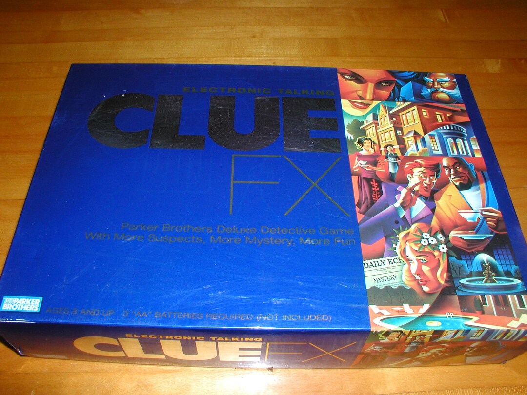 CLUE FX Classic Detective Game by Parker Bros Complete & WORKING With ...