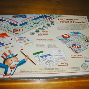 Monopoly the AMERICA Special Edition Monopoly Game Complete Vintage ...