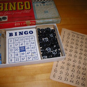 Vintage BINGO by Whitman, 1950s Complete Vintage Game - Etsy