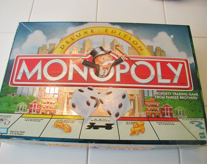 Vintage Monopoly Deluxe Edition 1998 Parker Brothers Most - Etsy