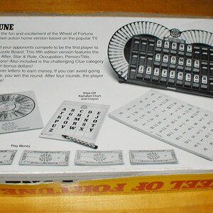 Vintage Wheel of Fortune Game - 1991 Pressman Version - Vintage Game - Etsy