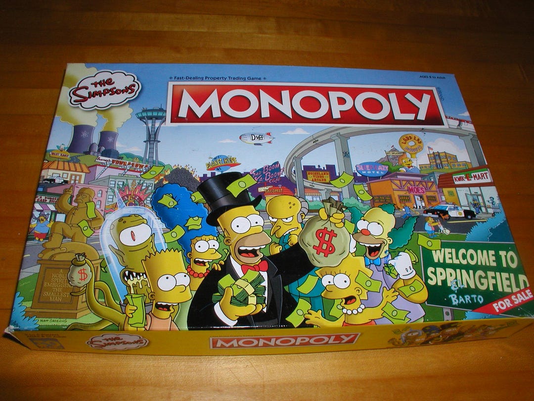 The SIMPSONS Monopoly Game - Welcome to Springfield - Complete ...
