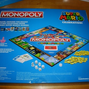 Super Mario Celebration Monopoly Game - - Etsy
