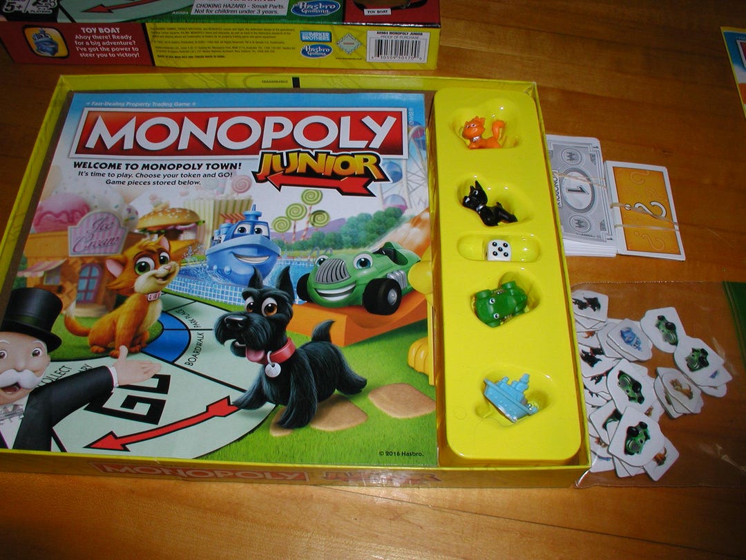 Monopoly Junior Game - Complete "my First Monopoly Game" - Vintage Game ...