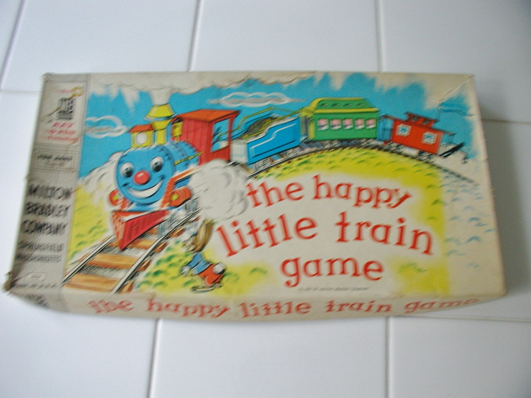 1957 the Happy Little Train Game - Milton Bradley 4959 - Vintage Game ...